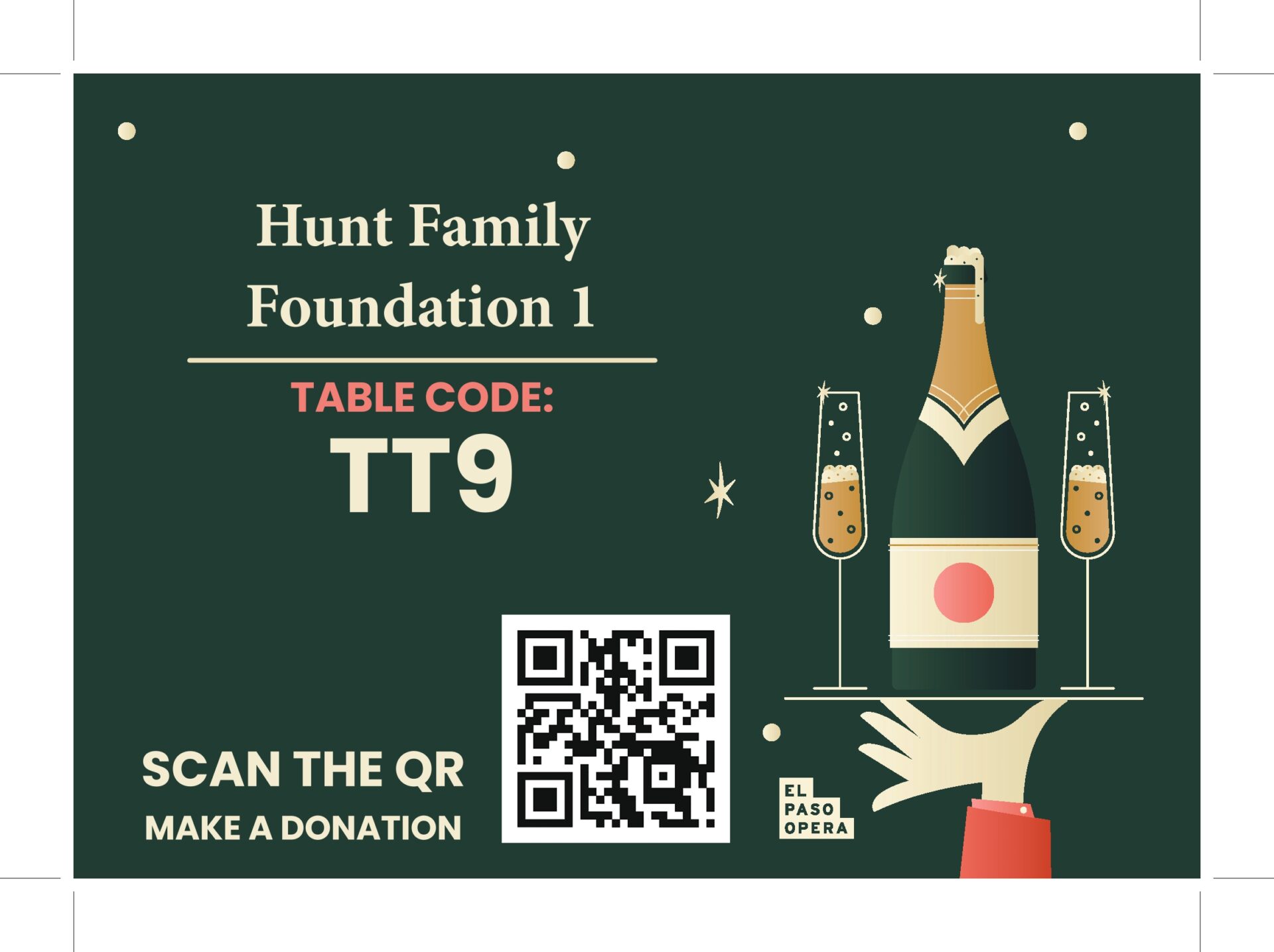 Table Tents – Donor Charm